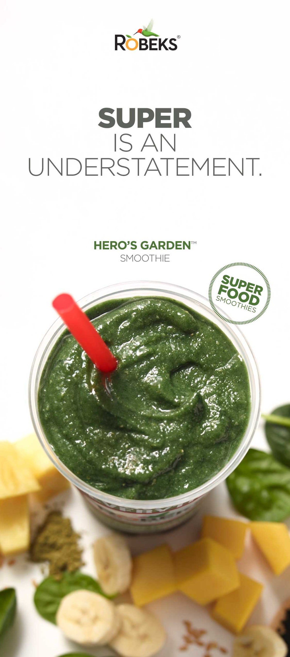 Robeks Juice Superfood Smoothies Campaign - Beth Wood | Art Director