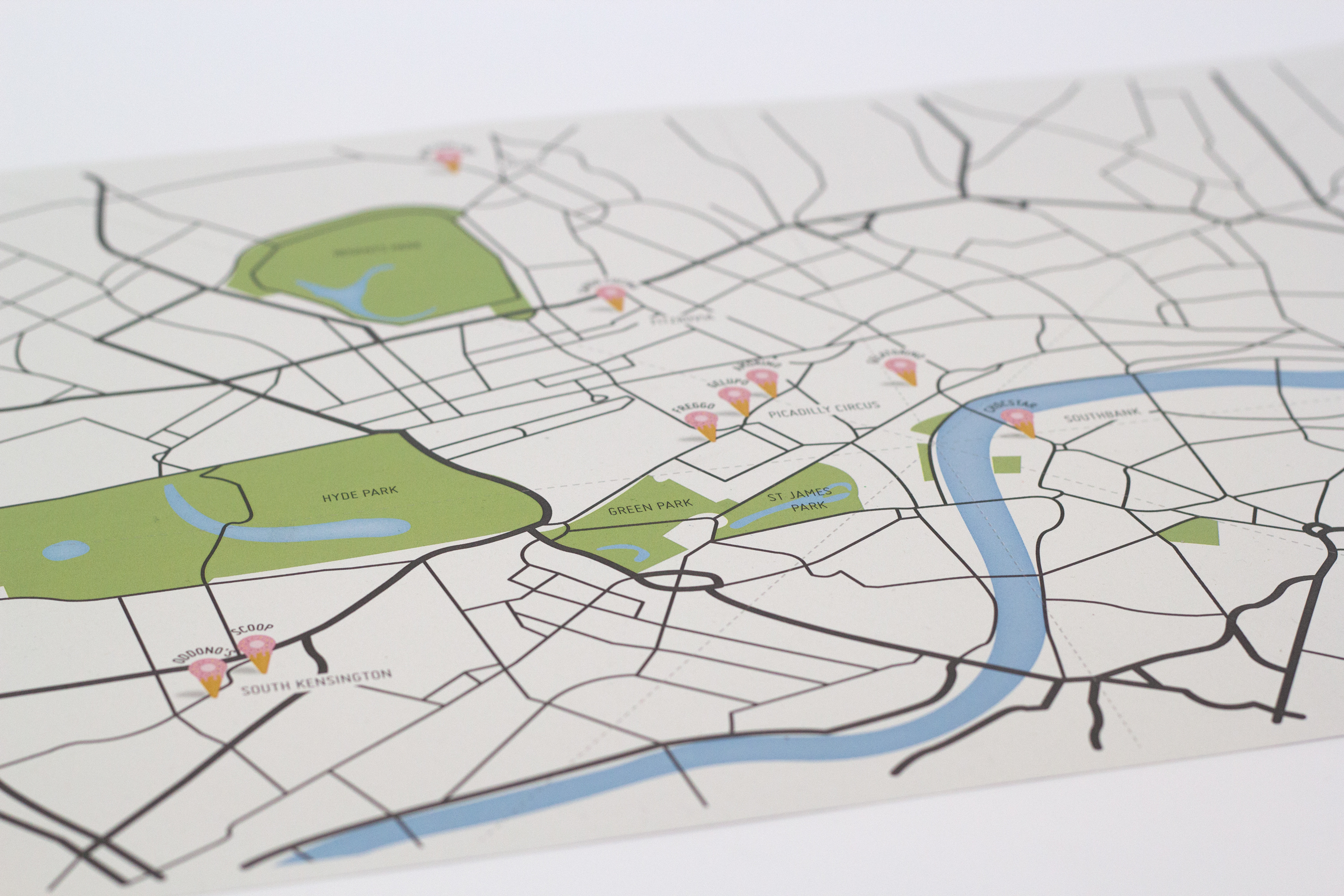 ice cream maps of london - andy mason / industrial designer