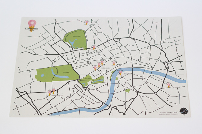 ice cream maps of london - andy mason / industrial designer