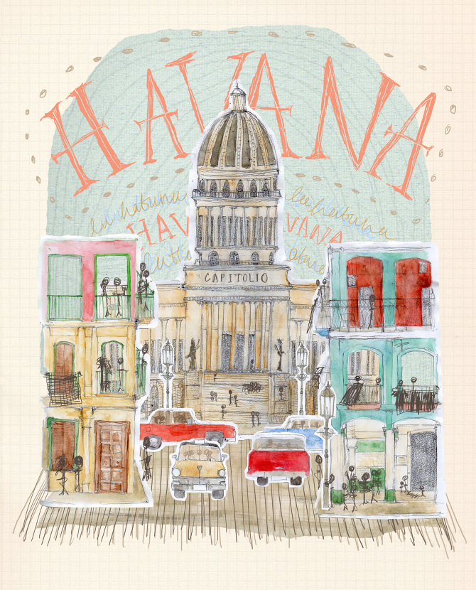 Havana - Lucie Illustrates
