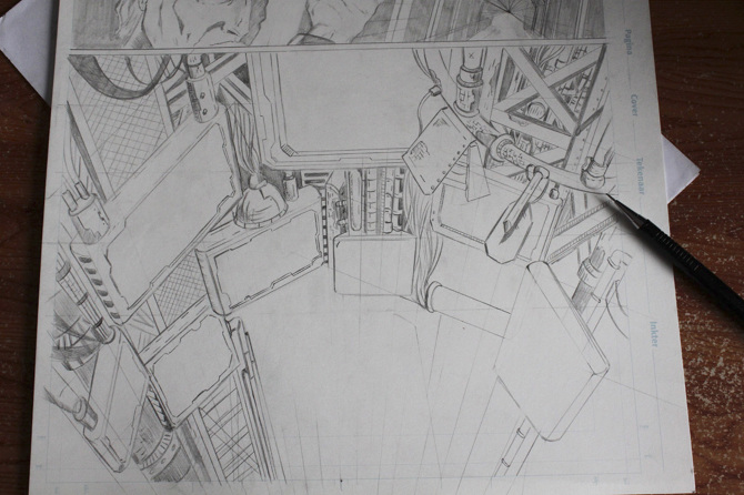 Drawing comics - Sir Rouge illustrations