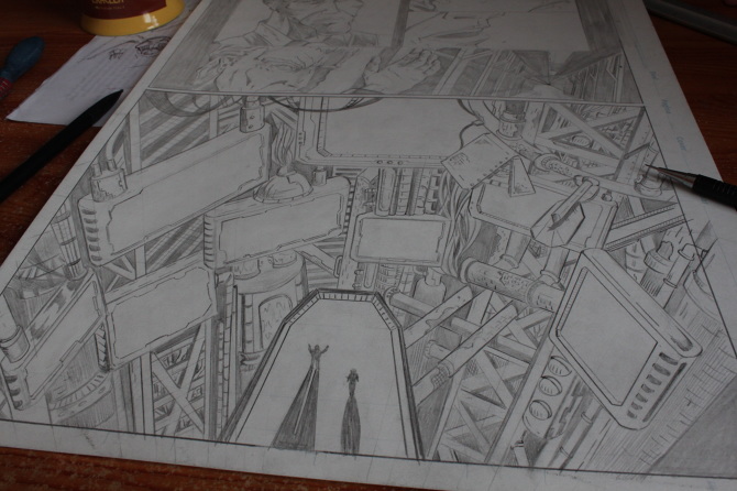 Drawing comics - Sir Rouge illustrations