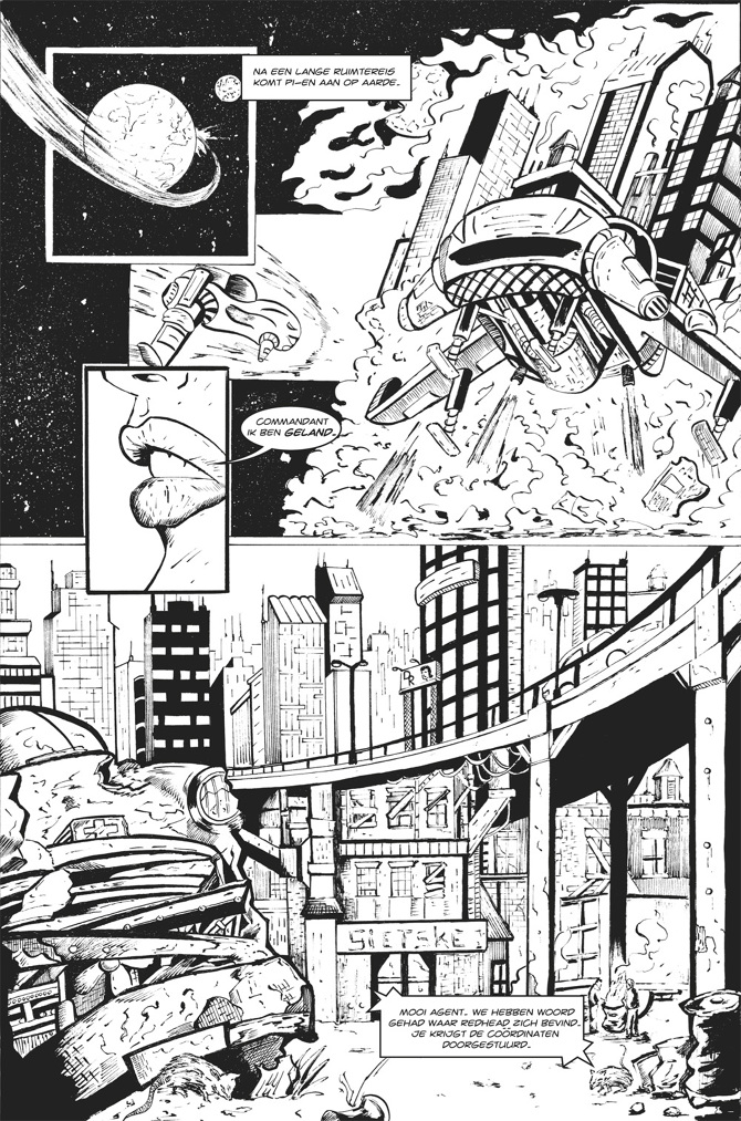 Drawing comics - Sir Rouge illustrations