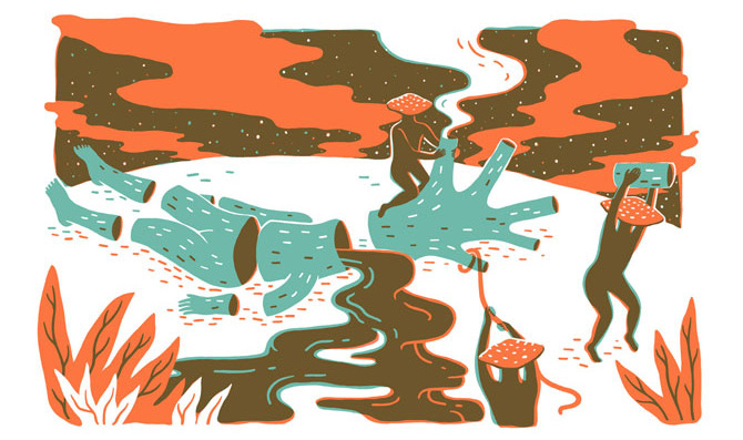 The 5 Stages of Decomposition - Caitlin Taguibao Illustration