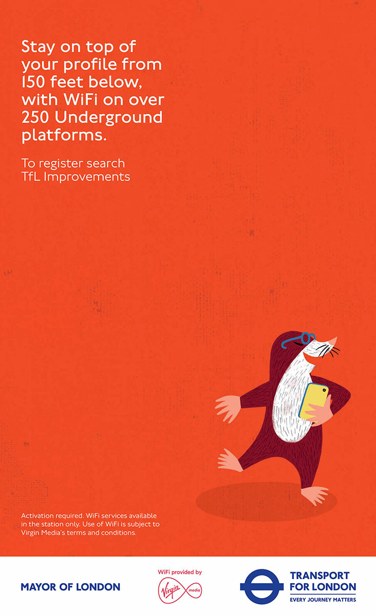 TFL WiFi Poster - Paul Thurlby