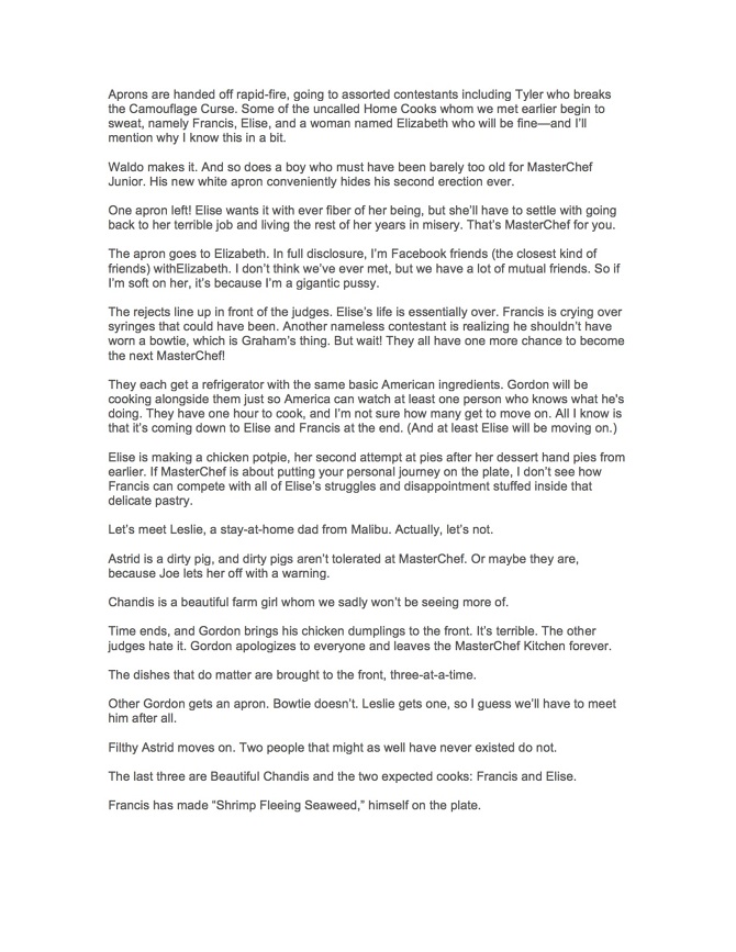 Sample Recap - Joel Lugar