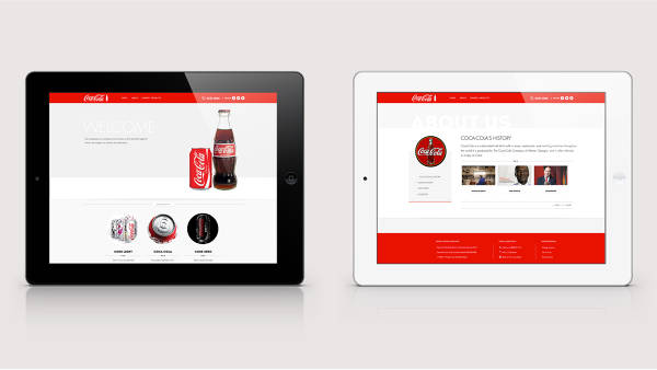 Coca Cola website - Hex Hoang