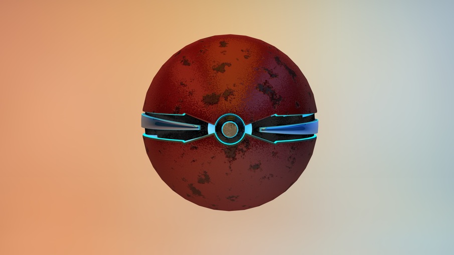 Pokeball 3d rendering - Hex Hoang