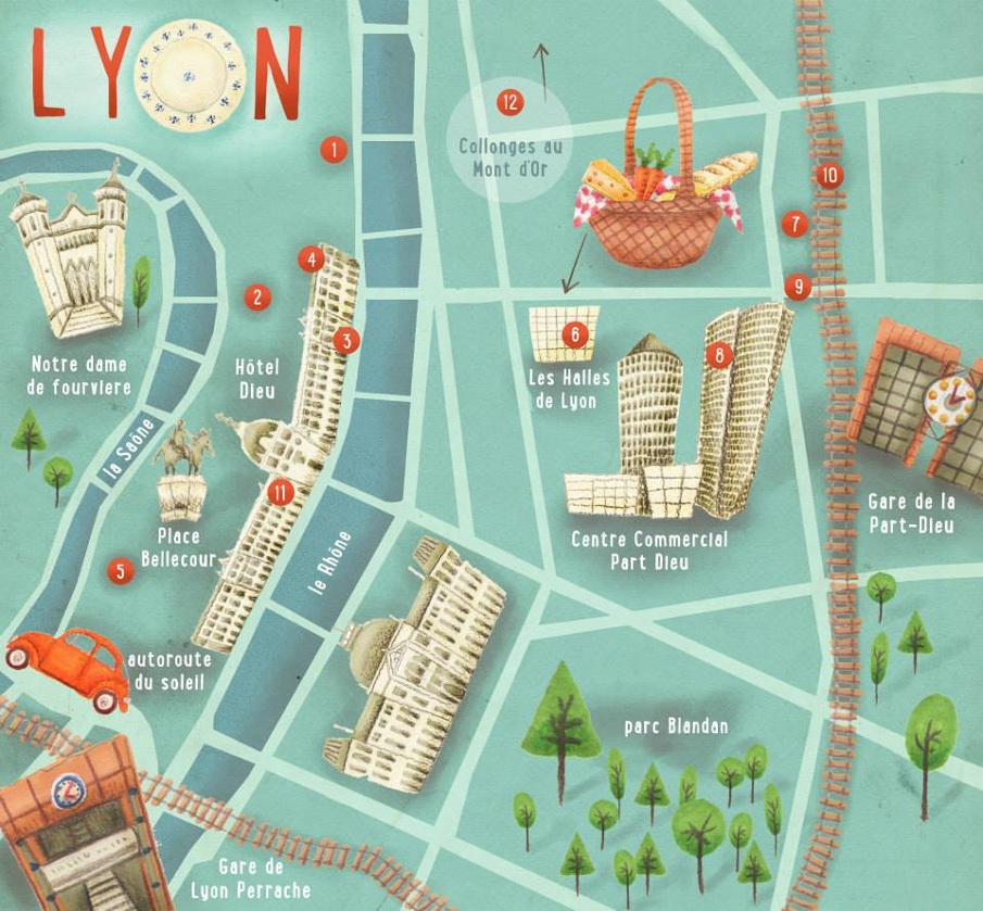 Libelle Lekker - Stadsplan Lyon - Amber Van Dongen