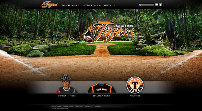 Rawlings Tigers Website - Lee Essner Design