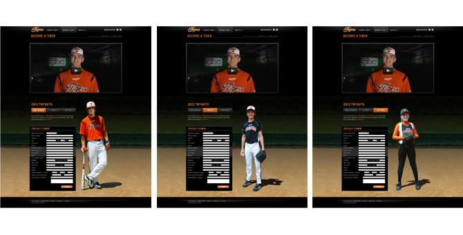 Rawlings Tigers Website - Lee Essner Design