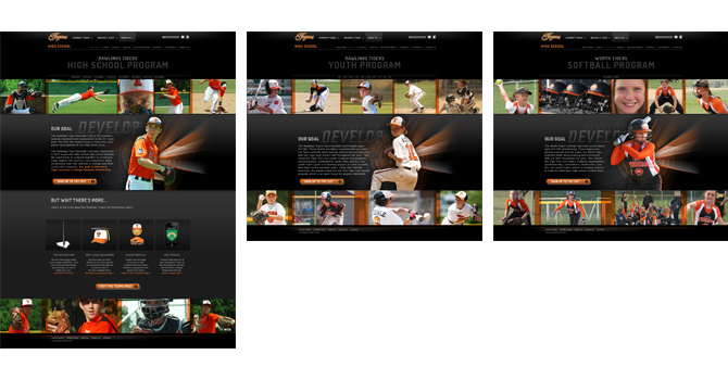 Rawlings Tigers Website - Lee Essner Design