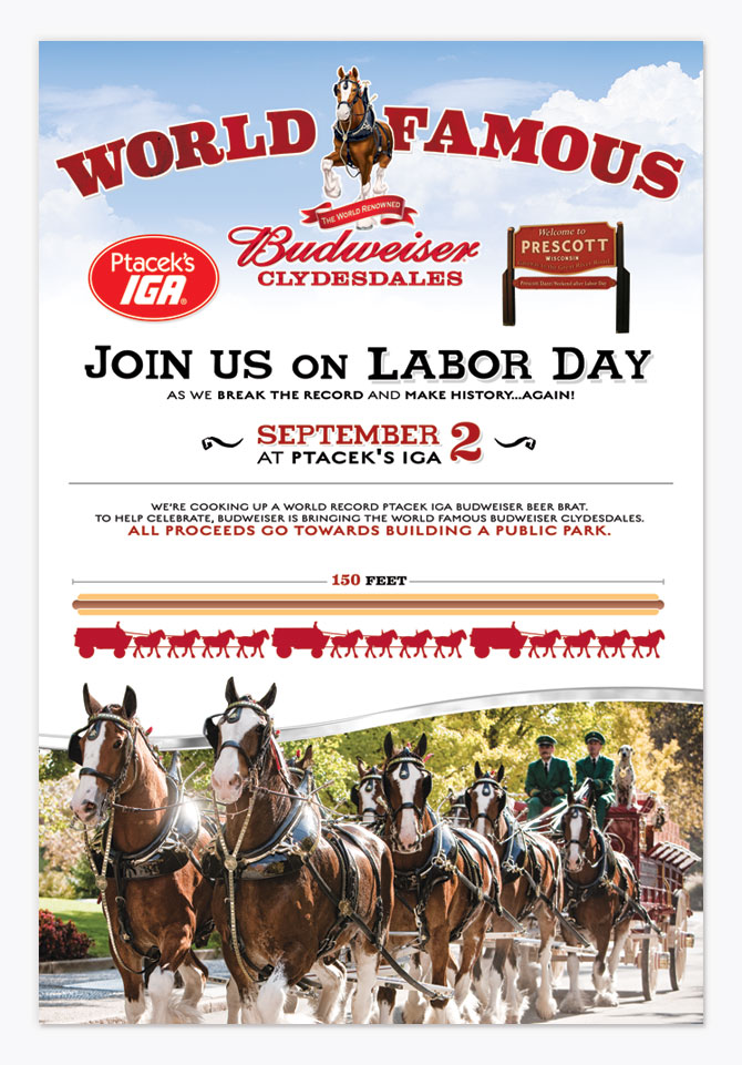 Budweiser Clydesdales IGA - Lee Essner Design