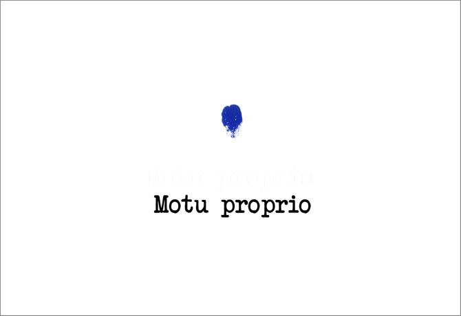 MOTU PROPRIO - Alba Bayes