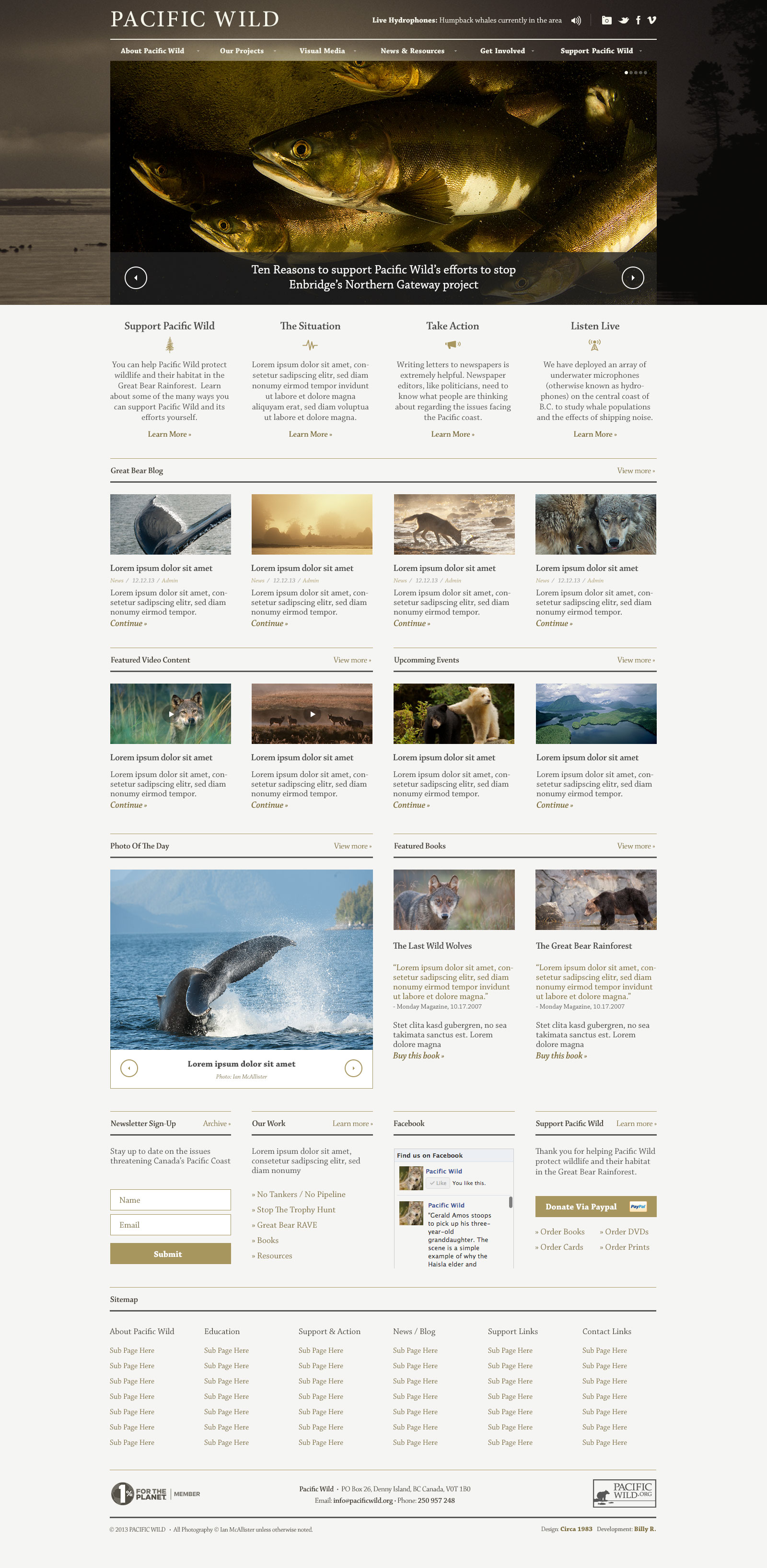 Pacific Wild - Owen Perry Interactive Design