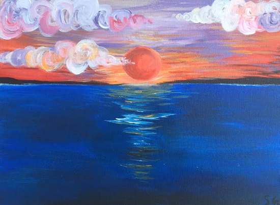 Sun Setting - The Art Work
