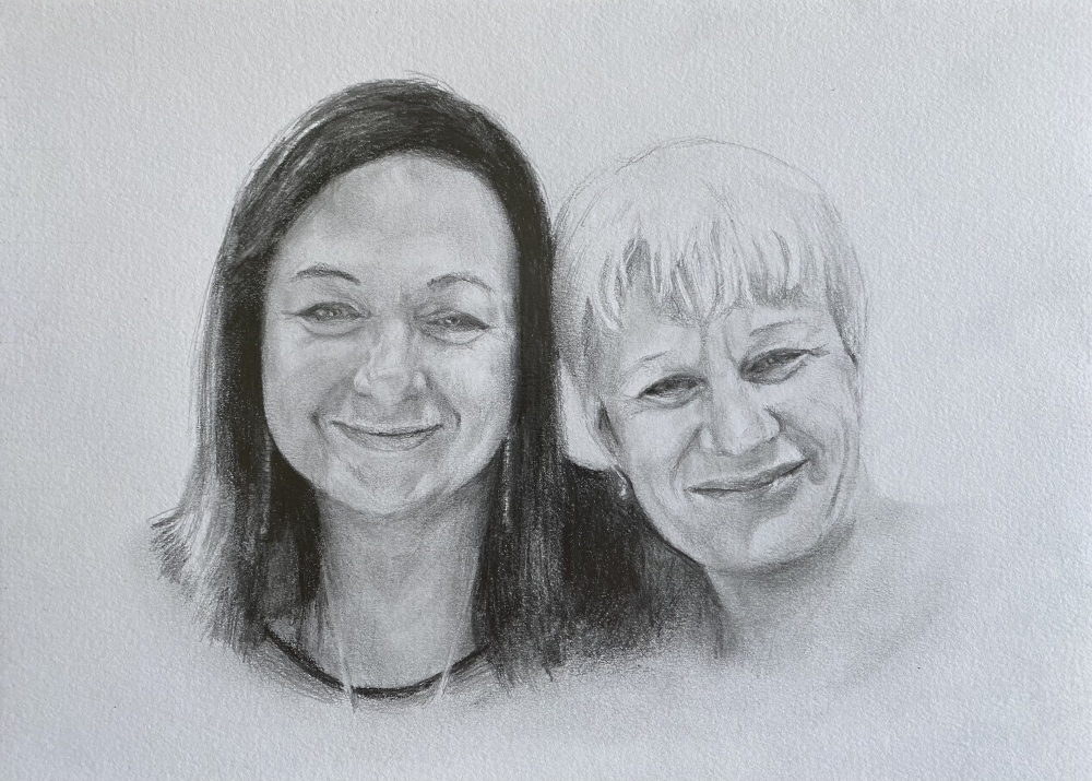 Pencil and charcoal portraiture - Alan Bragg Art