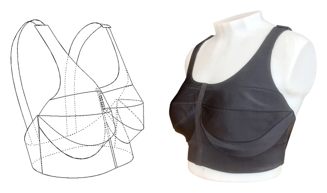 Stiff Sports Bra Design - Audrey Bosquet Portfolio