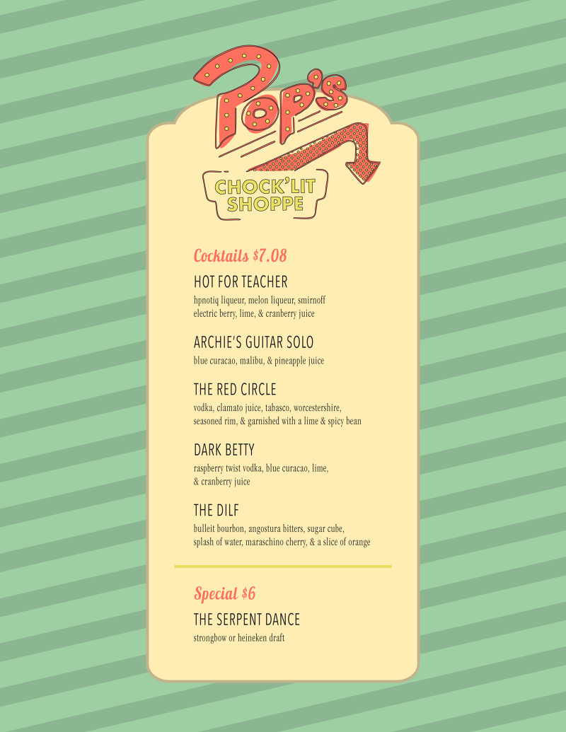 DRINK MENUS - LEA KAPLAN
