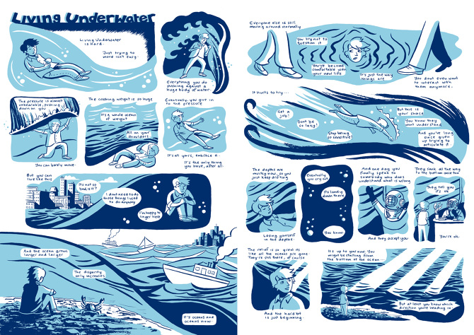 Living Underwater - John Cei Douglas - Comics & Illustration