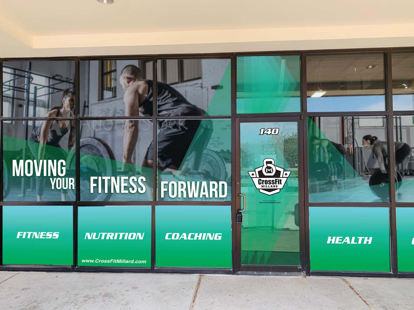 Crossfit Millard Window Graphics - B My Muse