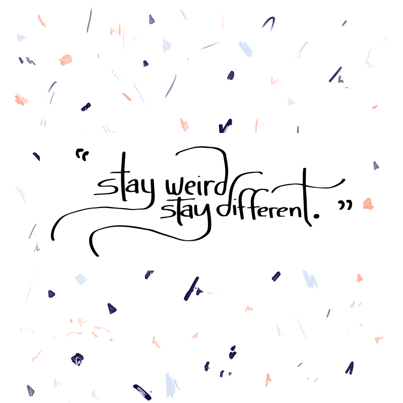 Miscellaneous Hand Lettering + Typography + Collage - Yellow Bird Visuals