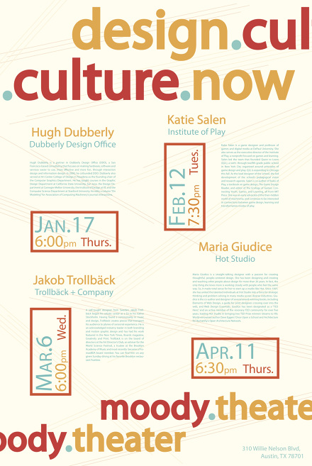 Design Culture Now Poster using Illustrator - Schmidtastic Designs