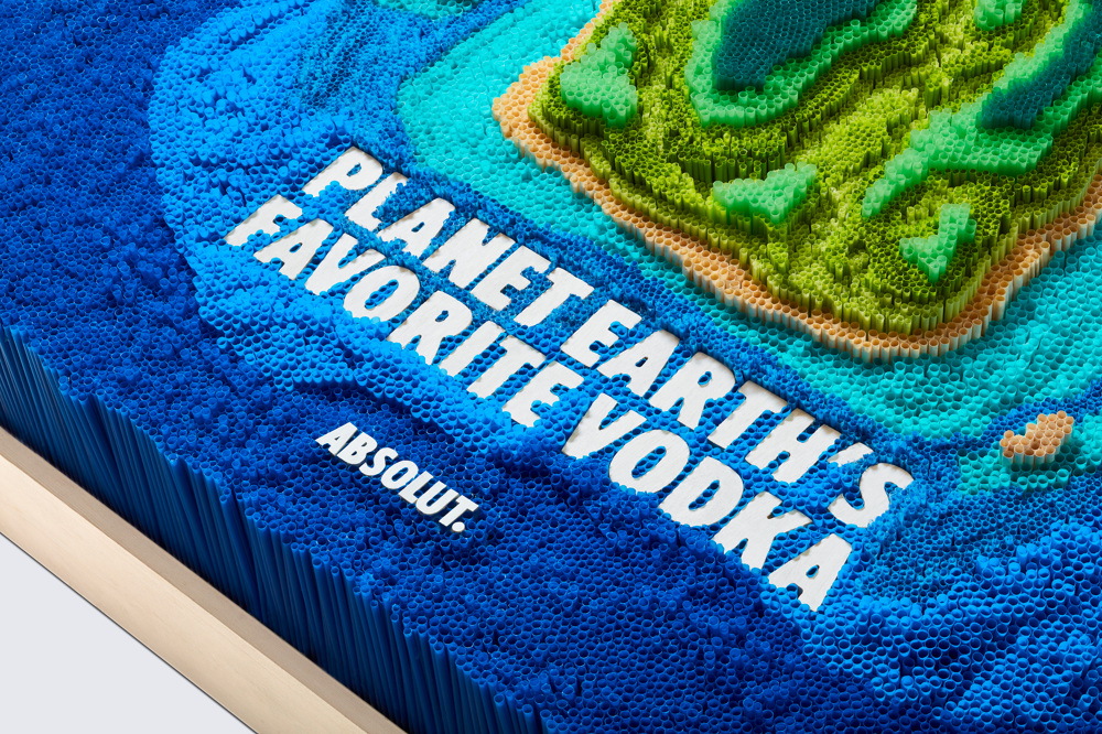 Absolut Earth Day Straw Installation - Brian Gartside's Portfolio