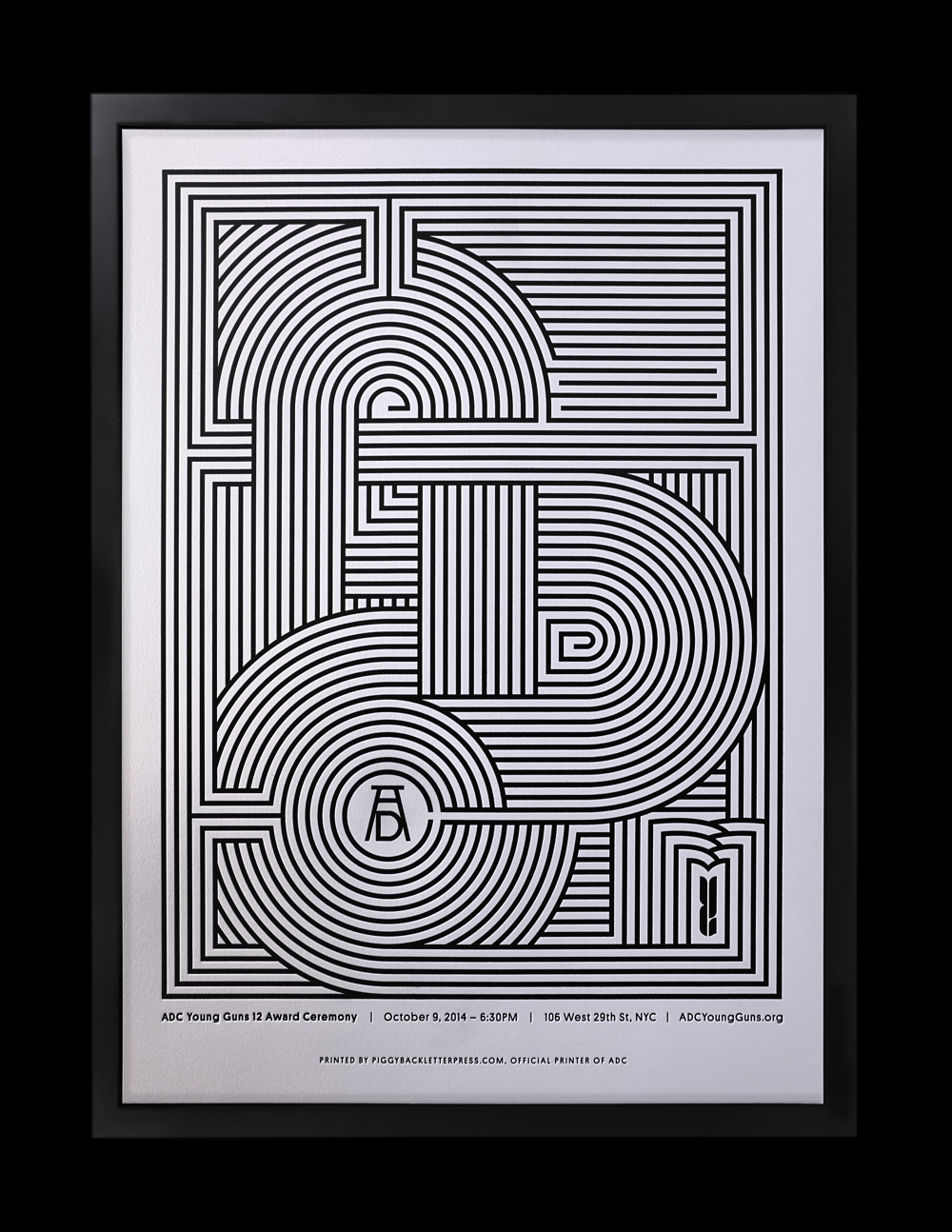 ADC Young Guns 12 Award Cube and Party Poster - Brian Gartside's Portfolio