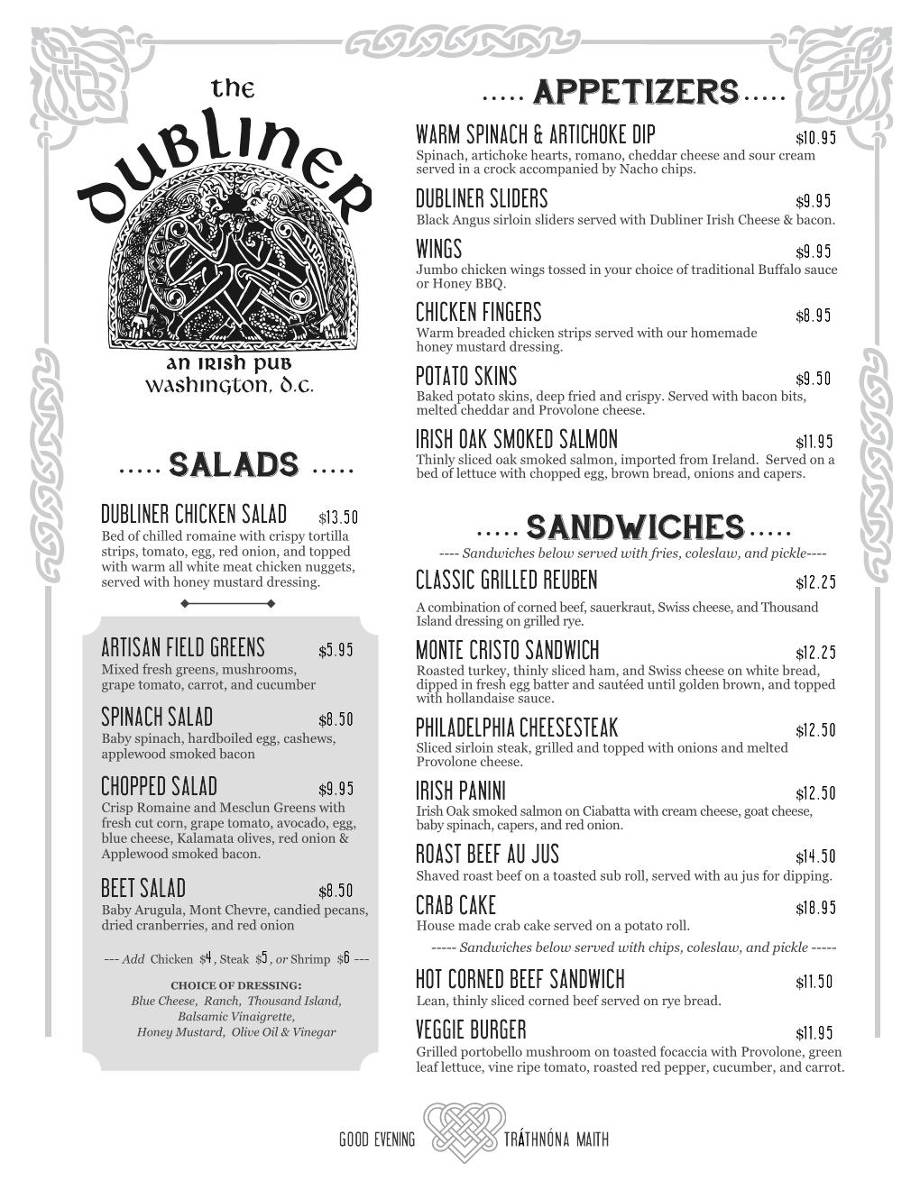 menu layout - chelsea ponter : graphic designer