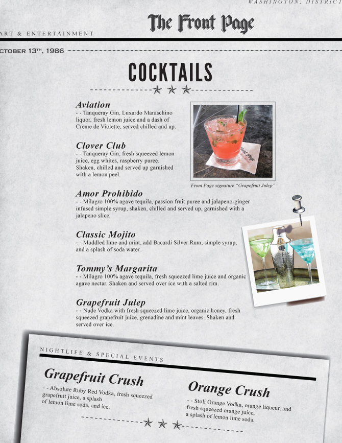 menu layout - chelsea ponter : graphic designer