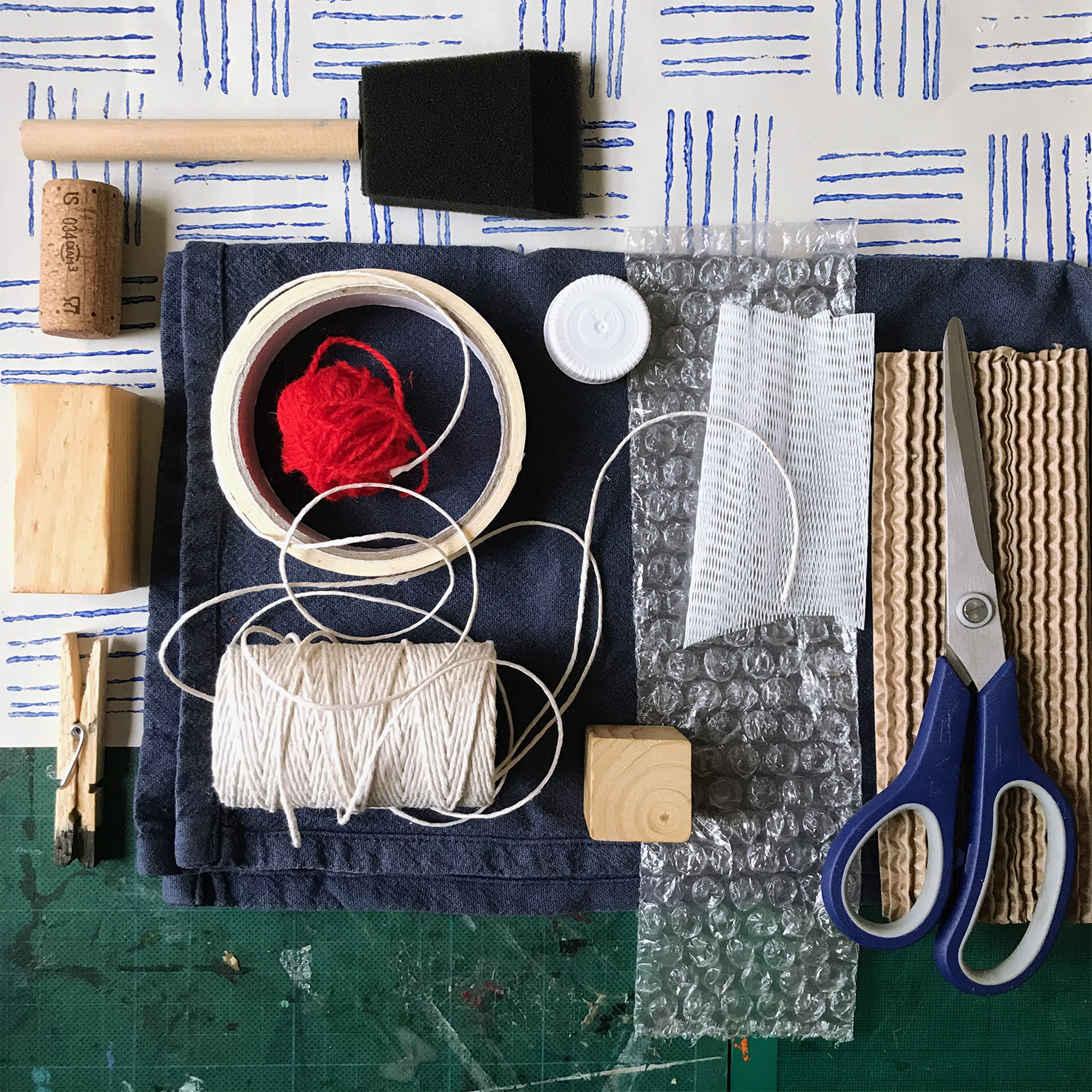 Printmaking with everyday objects - rachelmcgivern.co.uk