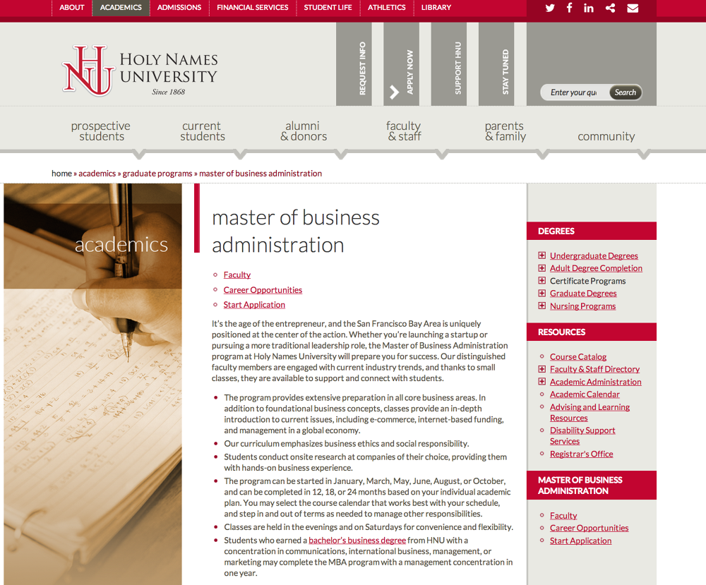 Holy Names University - Amy Berkowitz