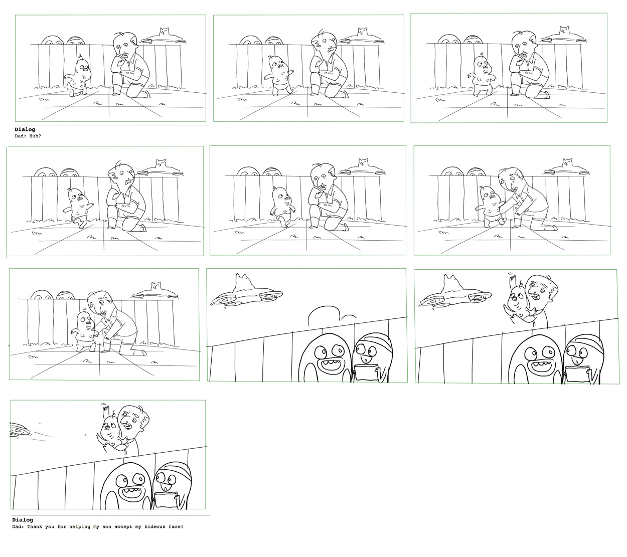 Pickle And Peanut Storyboards (2016) - Megan Fisher