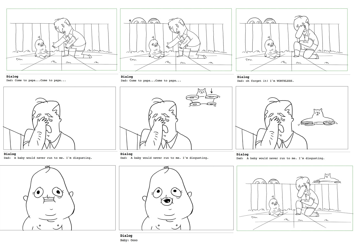 Pickle And Peanut Storyboards (2016) - Megan Fisher