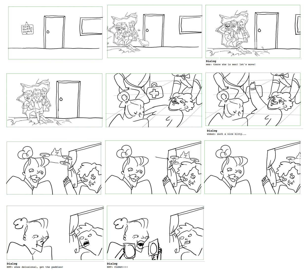 Pickle And Peanut Storyboards (2016) - Megan Fisher