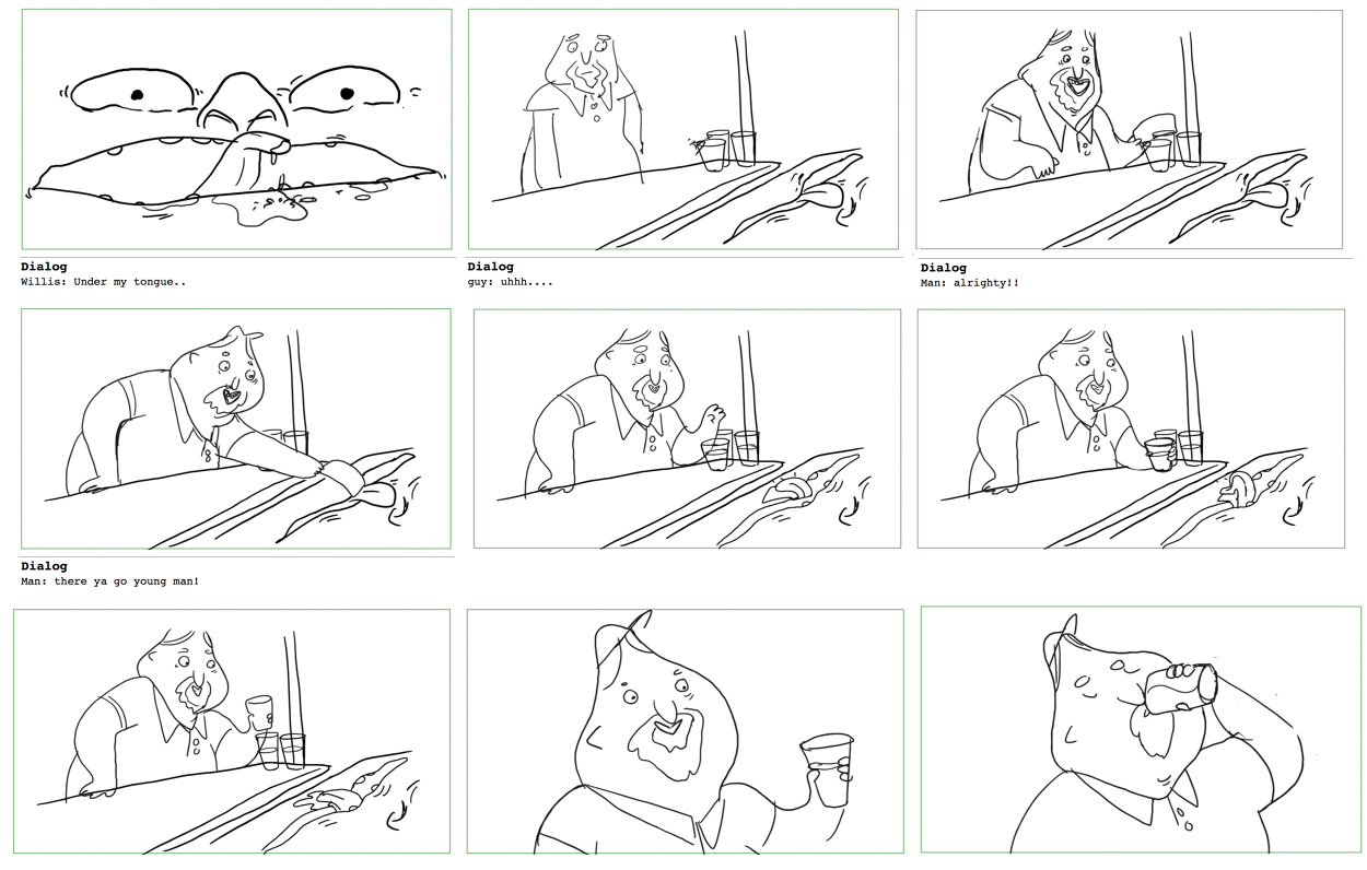 Pickle And Peanut Storyboards (2016) - Megan Fisher