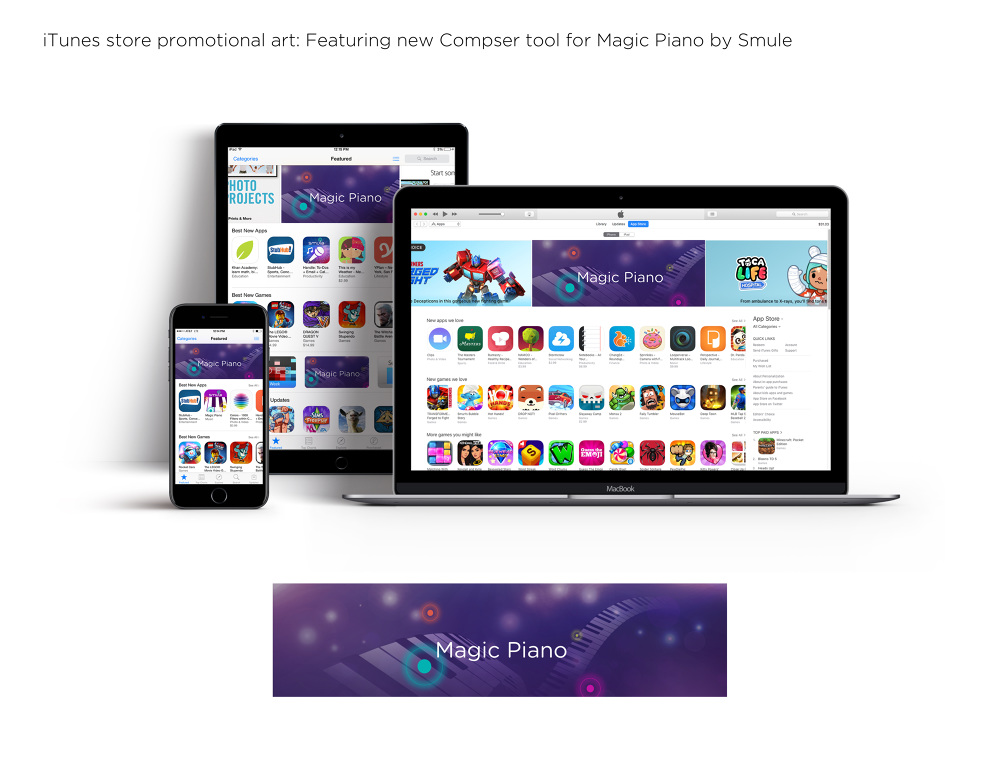 iTunes and Google Play Store Cross Promotions - Madeleine James Design