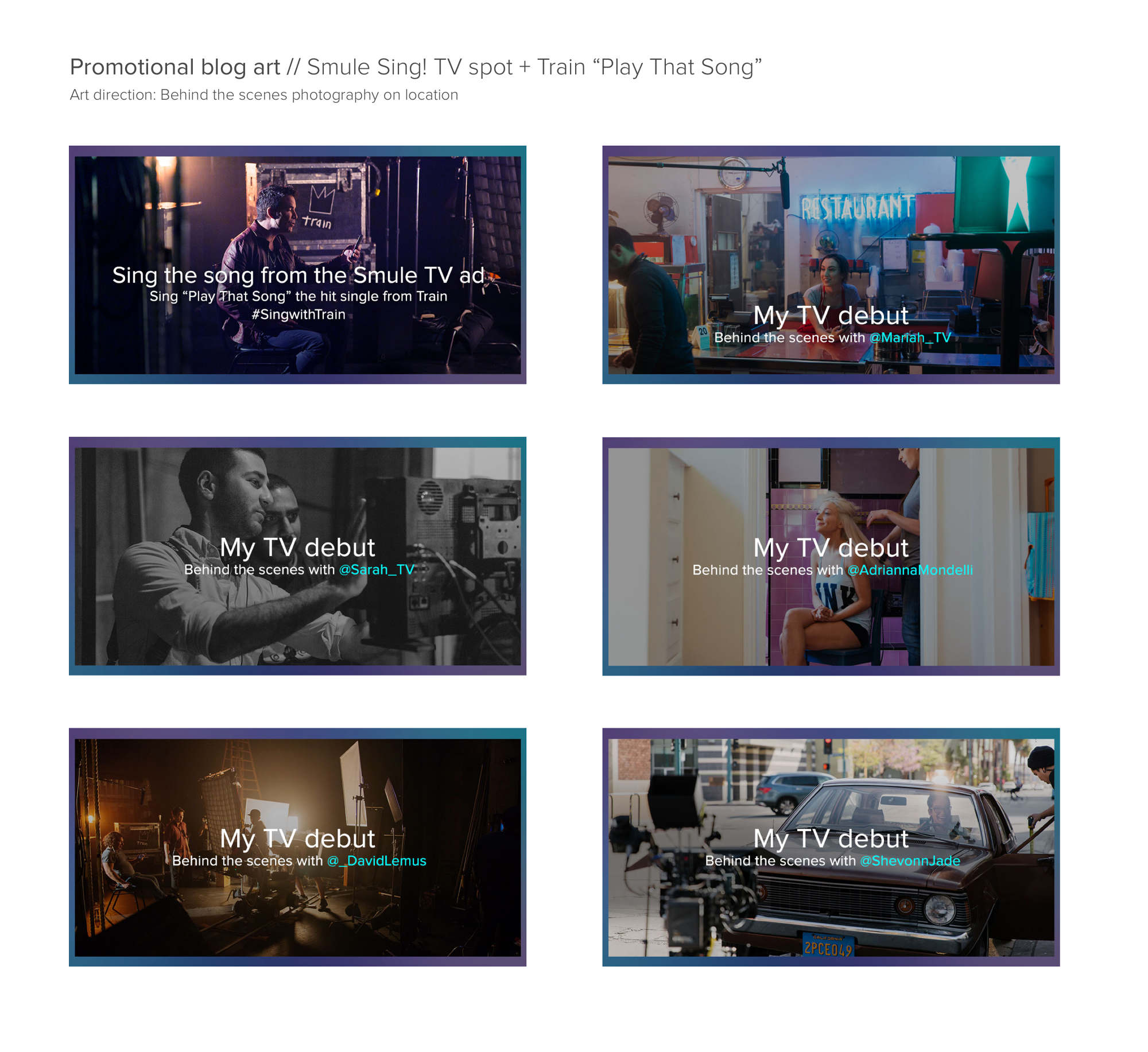 Cross Promotional Marketing Campaign for Smule TV Spot: Sing! + Train ...