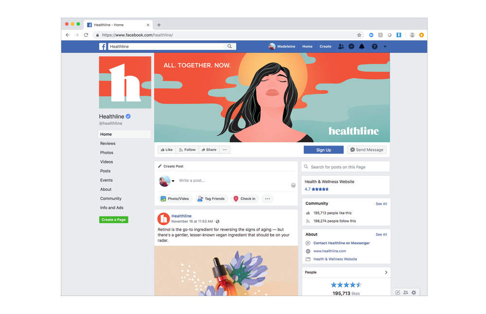 Healthline Media: Overview - Madeleine James Design