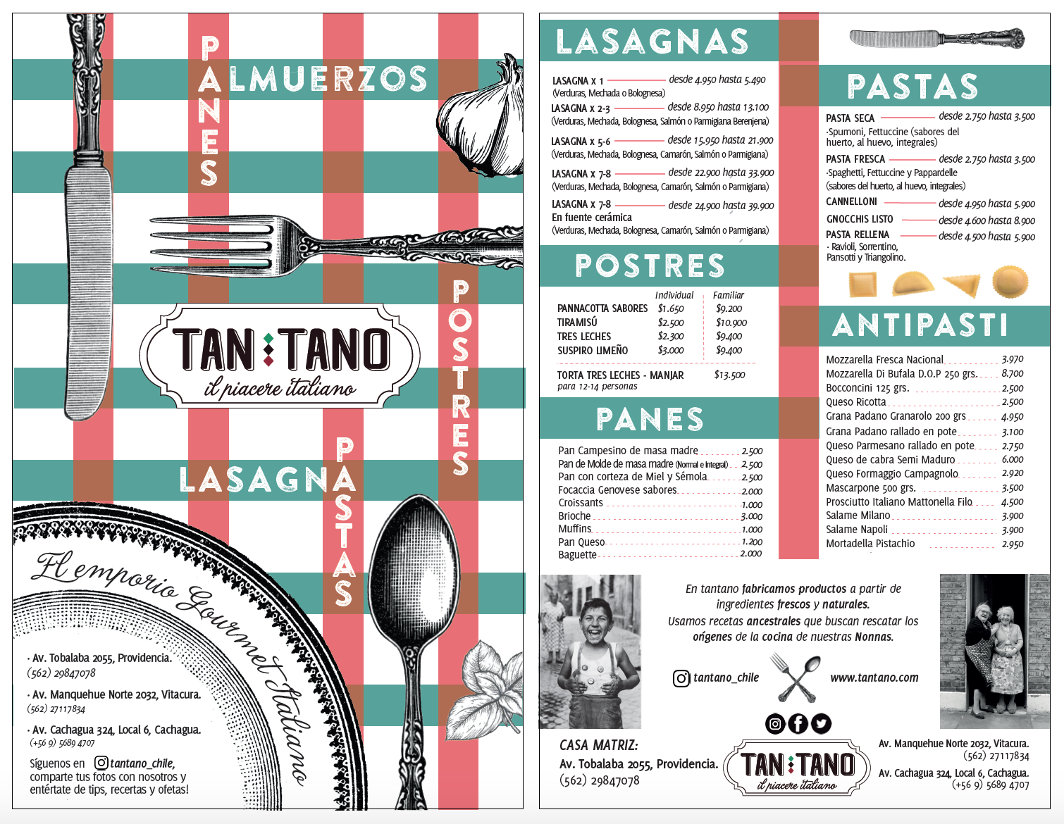 Folletos para TanTano - Alexa Caramés