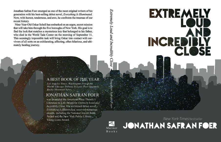 Extremely Loud and Incredibly Close Book Cover - Maria Harman Design