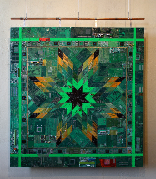 circuitboard quilts - Wally Dion