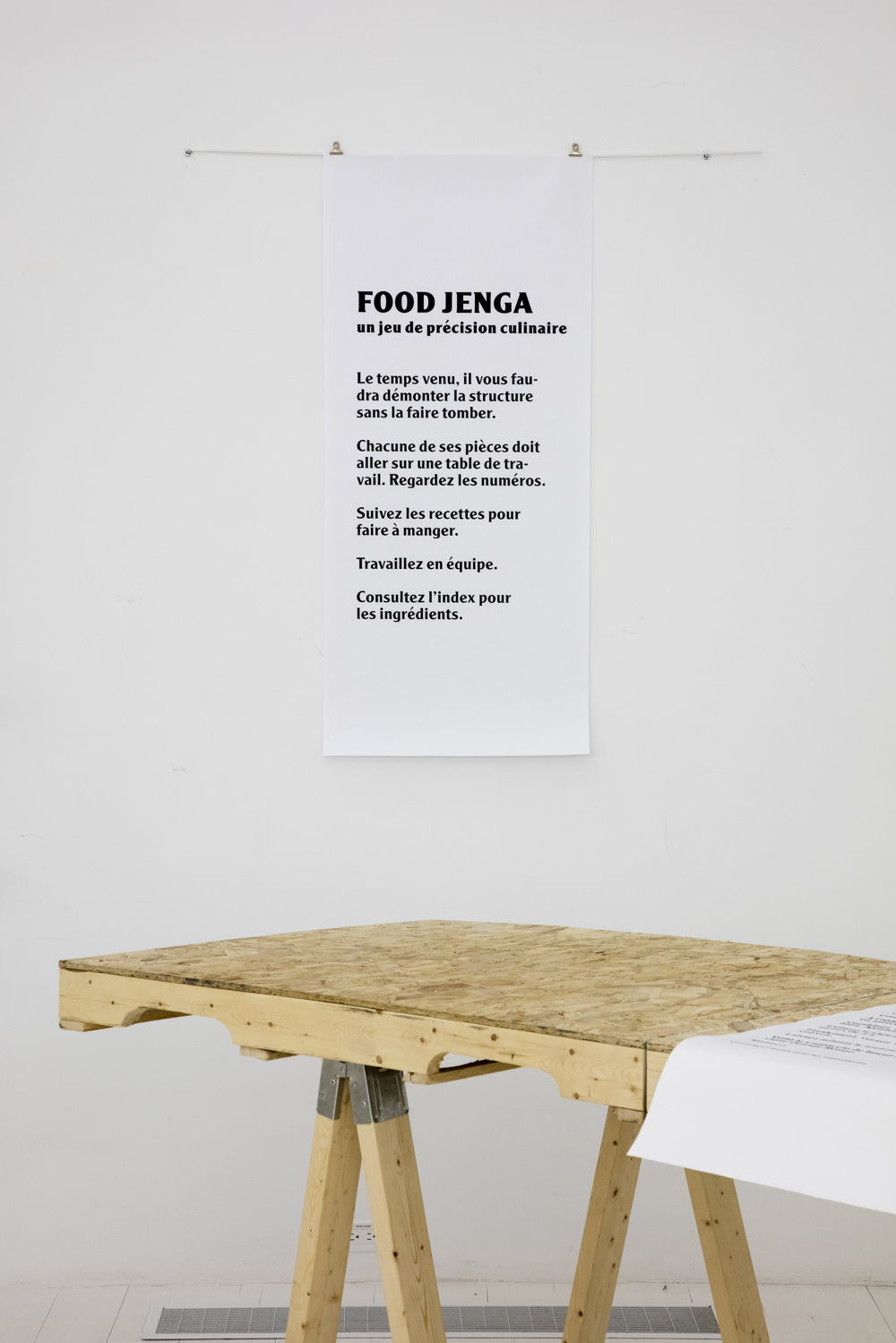 Food Jenga - Mr. Jaune