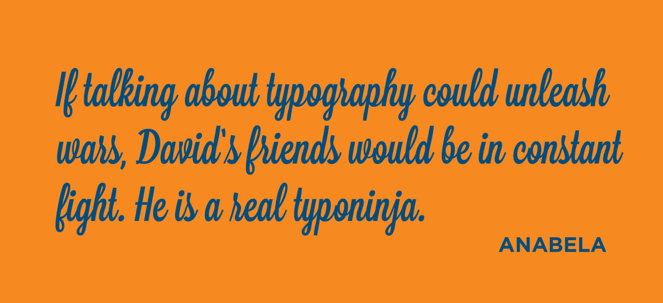 Typography from David - portfoliostory