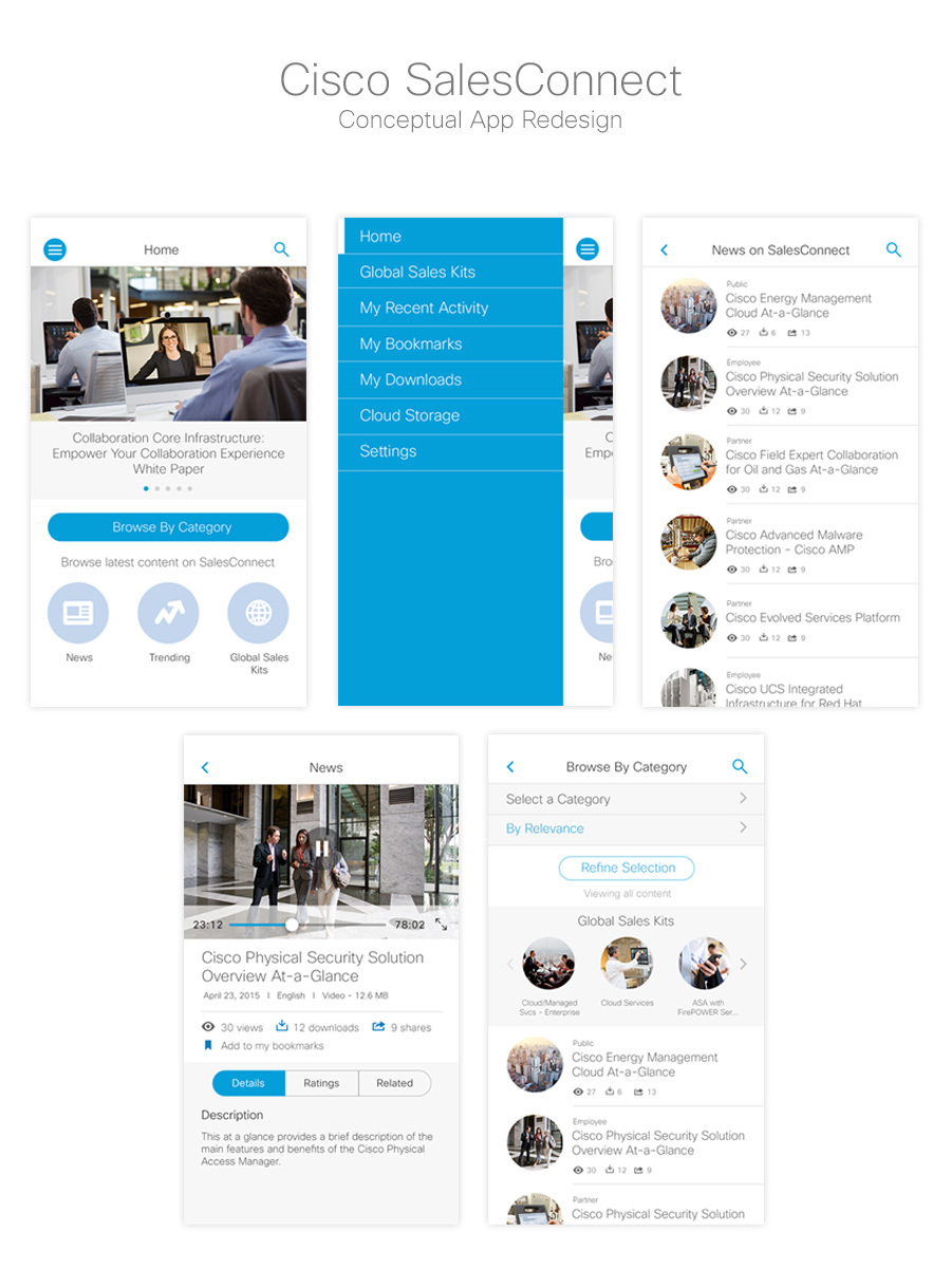 Cisco: Mobile App Redesign - The Portfolio of Shelley Xia