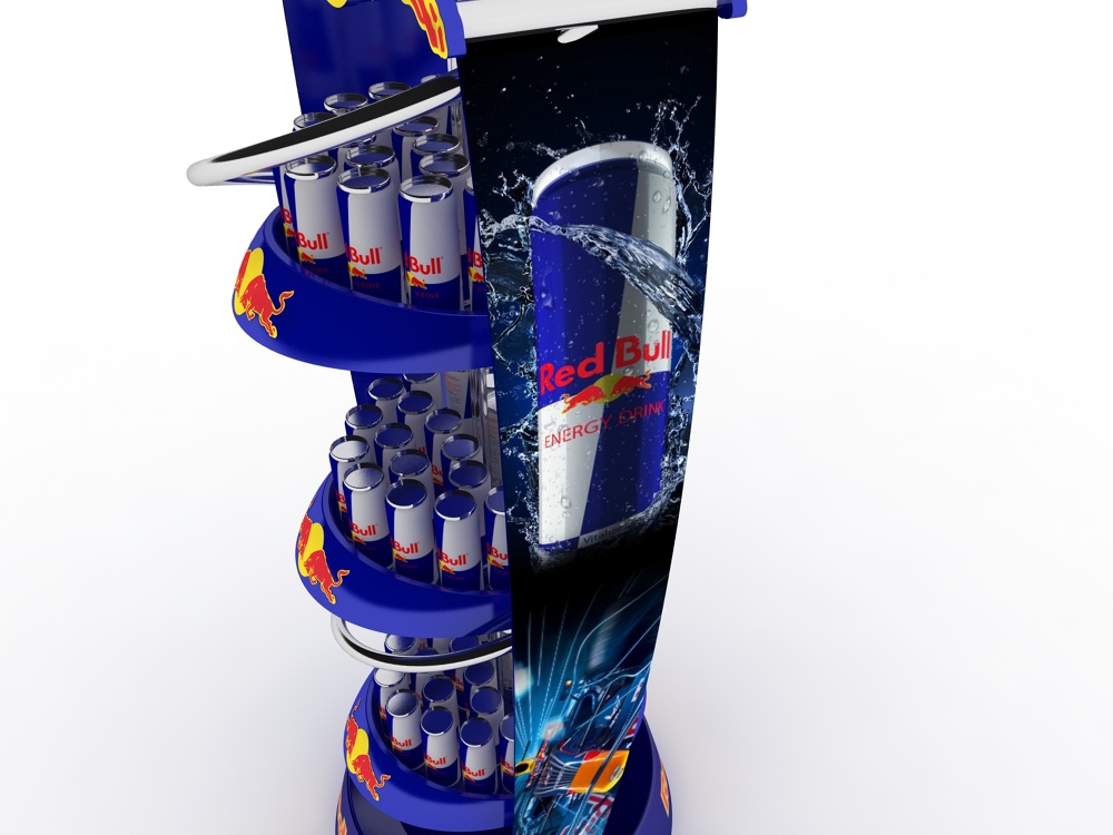 Red Bull / Floor Stand - Diego Otero, Design + Consulting