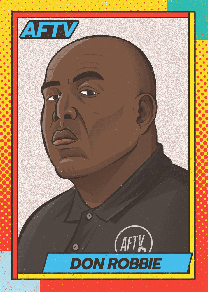 Don Robbie - AFTV - Pedro Demetriou Illustration & Design