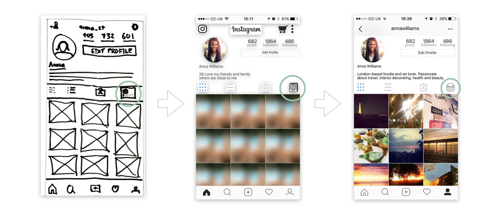 Instagram printing feature - Katerina Samoilis : London based User ...
