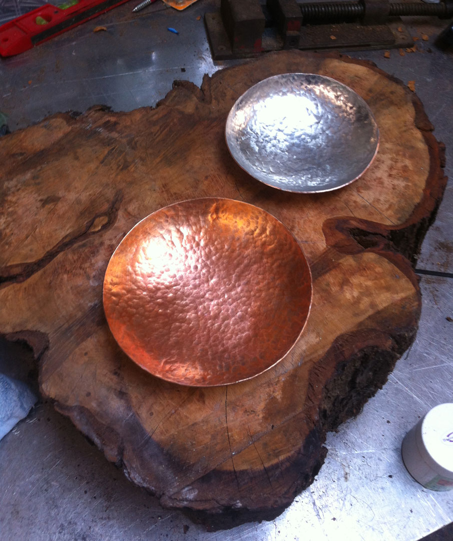 Copper Dishes - Hayden Wood Metal Design
